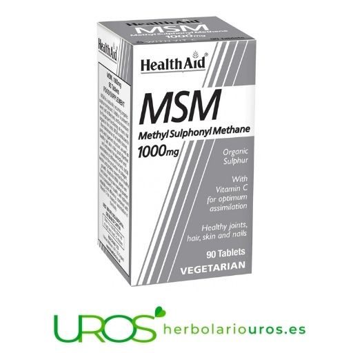 MSM HealthAid: Comprimidos MSM para tus articulaciones y desgaste